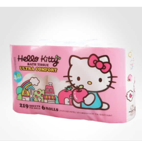 Hello Kitty | Other | Hello Kitty Toilet Paper Bath Tissue Paper 6 ...